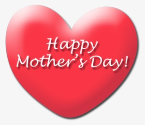 Here's A Big, Beautiful, Red Heart With "happy Mother's - Happy Mothers ...