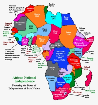 Dates Showing Independence Dates Of African Countries - Colonisation ...