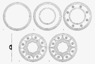 Schematic Drawing Of Decorated Discs And The Development - Circle ...