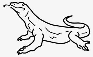 File - Komodo Mark - Svg - Gambar Komodo Hitam Putih - Free Transparent ...
