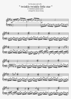 Twinkle Twinkle Little Star Piano Sheet Music - Piano - Free ...