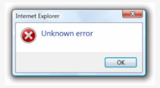 Internet Explorer Unknown Error - Free Transparent PNG Download - PNGkey