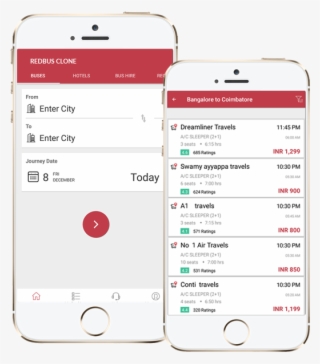 Redbus Clone Script - Booking Bus System - Free Transparent PNG Download - PNGkey