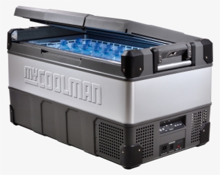 105 Litre Ac/dc Fridge Freezer - Coolman Fridge - Free Transparent PNG ...