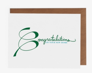 Congratulations On Your New Home - Calligraphy - Free Transparent PNG ...