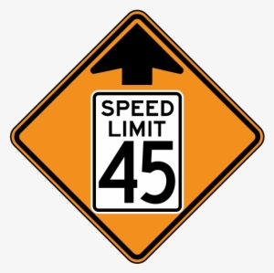 Construction Speed Limit Sign - Free Transparent PNG Download - PNGkey