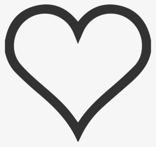 Heart Curvy Outline - Free To Use Heart - Free Transparent PNG Download ...