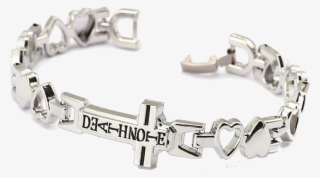 Death Note Cross Chain Link Charm Bracelet - Bracelet - Free ...