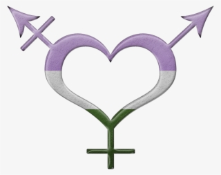 Gender Binary Pride Flag - Polygamy Tattoos - Free Transparent PNG ...