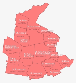 Deanery - - Archdiocese Of Sydney Map - Free Transparent PNG Download ...
