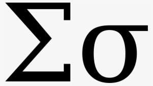 Greek Letter Sigma Svg Wikimedia Commons Open - Math Black And White ...