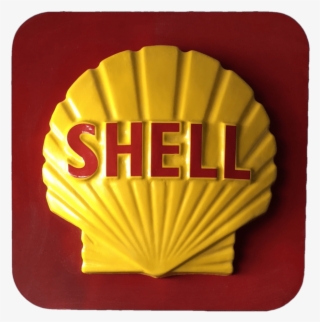 Vintage Shell Sign Wall Art By By Hand Africa - Snack - Free ...