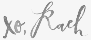 Xo, Rach - Calligraphy - Free Transparent PNG Download - PNGkey