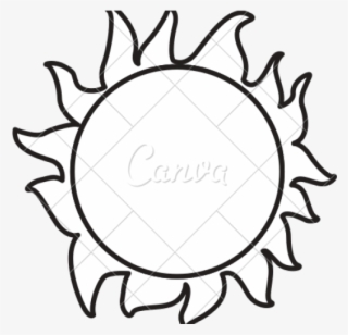 Drawn Sun Symbol - Circle - Free Transparent PNG Download - PNGkey