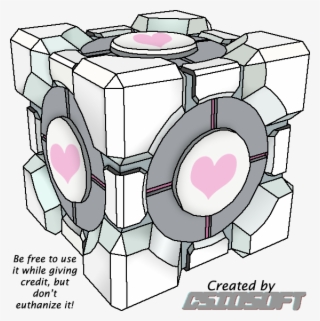 Portal - Companion Cube - Portal - Free Transparent PNG Download - PNGkey