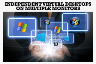Windows 7 Dual Monitor Taskbar - Diagram - Free Transparent PNG ...