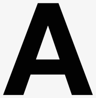 Letra A Arial Black - Free Transparent PNG Download - PNGkey