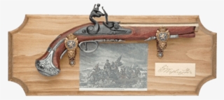 George Washingtons Pistol Wood Display Plaque - George Washington ...