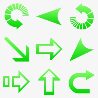 Classic Arrows Icon In Style Simple Ios Neon Green - Three Sixty - Free ...