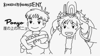 Coloring Pages Ponyo - Ponyo Black And White - Free Transparent PNG ...
