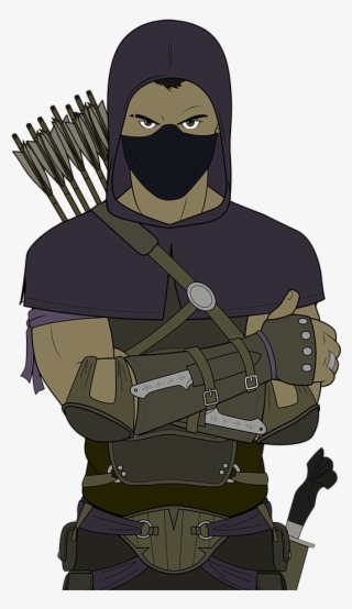 Generic Assassin Character Specializing In Knives And - Cartoon - Free ...