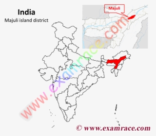 Majuli Island District Location On India Map - Ceramic - Free ...