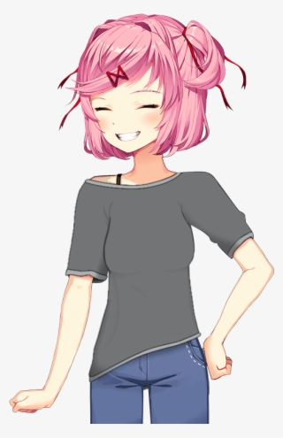 Hd Sleeping Chibi Natsuki Sprites Ddlc Png Natsuki - Sleeping Chibi ...