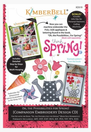 Kimberbell Designs Oh, The Possibilities For Spring - Craft - Free ...