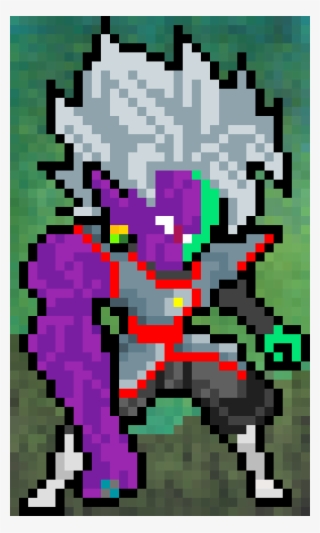 Zamasu Pixel Art - Poster - Free Transparent PNG Download - PNGkey