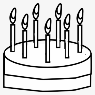 Outline Image Of Cake - Free Transparent PNG Download - PNGkey