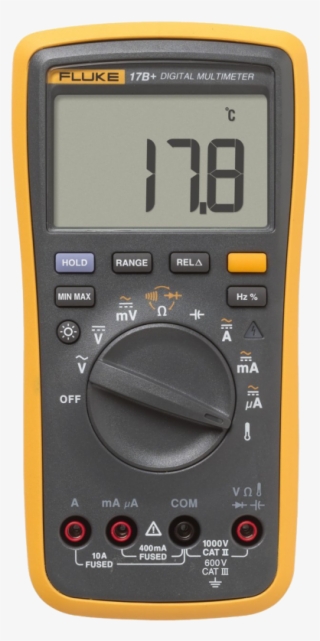Digital Meter Png Clipart - Fluke 17b Digital Multimeter - Free ...