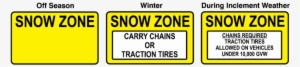 Snow Zone Signs - Snow - Free Transparent PNG Download - PNGkey