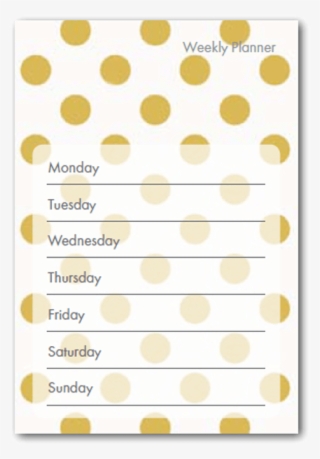 Home / Stationery / Spots & Stripes / Weekly Planner - Circle - Free ...