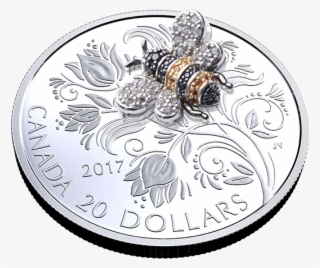 162253 Side-570 - Canadian Mint Bee Coin - Free Transparent PNG ...