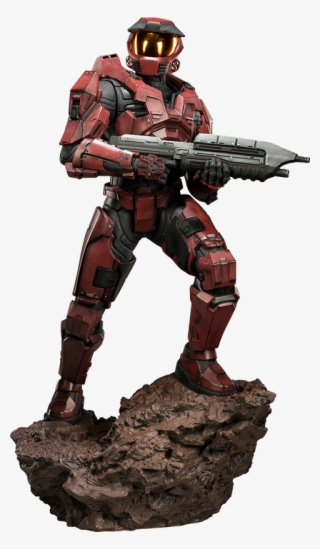 Sideshow Collectibles Halo Spartan - Halo Combat Evolved Red Spartan ...
