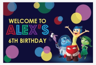 Inside Out Personalized Kid's Birthday Party Greeting - Cartoon - Free ...