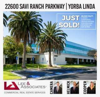 22600 Savi Ranch Parkway Sold - Lee & Associates - Free Transparent PNG ...