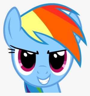 My Little Pony Clipart Head - My Little Pony Rainbow Dash Head - Free ...