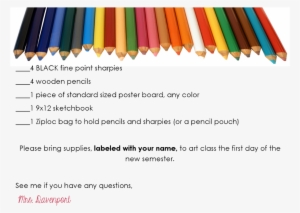 Beaufort Middle School Art Supply List - Document - Free Transparent ...