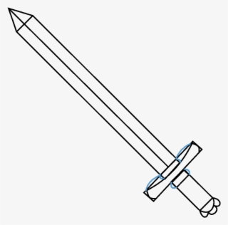 How To Draw Sword - Line Art - Free Transparent PNG Download - PNGkey