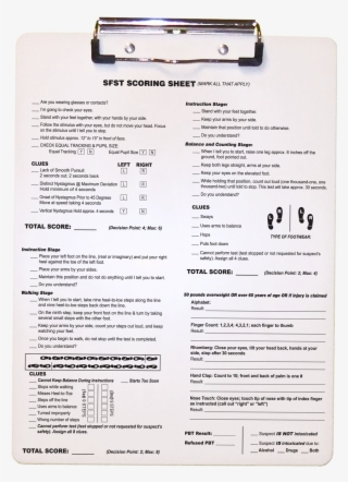 427sfsthires - Sfst Score Sheet Texas - Free Transparent PNG Download ...