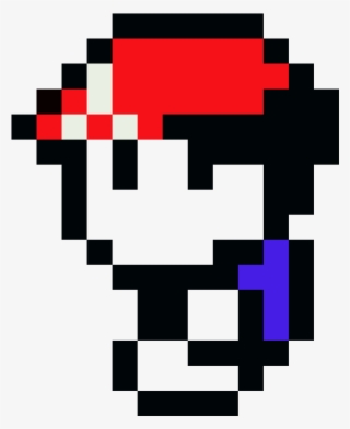 Pokemon Trainer Red - Pokemon Trainer Red Pixel Art - Free Transparent PNG Download - PNGkey