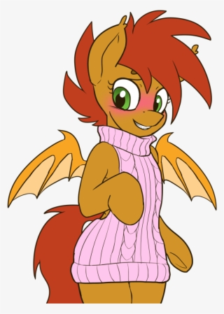 Red Moonwolf, Bat Pony, Bat Pony Oc, Fangs, Glass, - Artist - Free ...