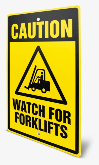 Forklift Signs - Forklift In Use Sign - Free Transparent PNG Download ...
