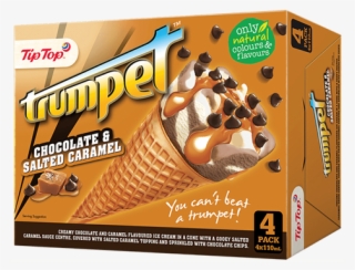 Salted Caramel 4 Multipack - Trumpet Ice Cream - Free Transparent PNG ...
