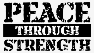 Peace Through Strength Sticker - Distressed Epic Tile Coaster - Free ...
