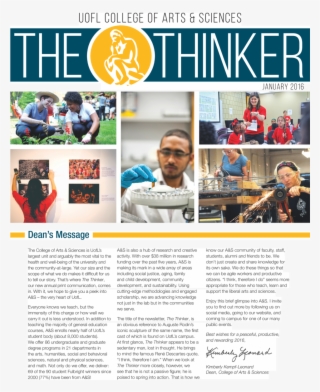 Uofl College Of Arts Sciences The Thinker January 2016 - College ...