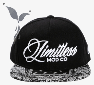 Limitless Mod Co Black Bandanna Snapback - Baseball Cap - Free ...