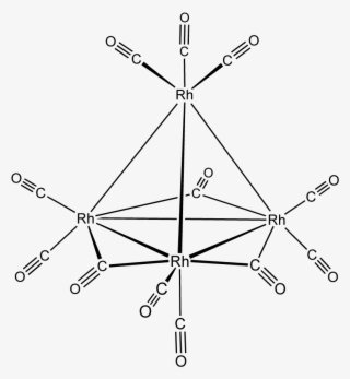 Tetrarhodium Dodecacarbonyl - Structure Of Co4 Co 12 - Free Transparent ...
