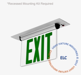 Edge Lit Exit Signs - Signage - Free Transparent PNG Download - PNGkey